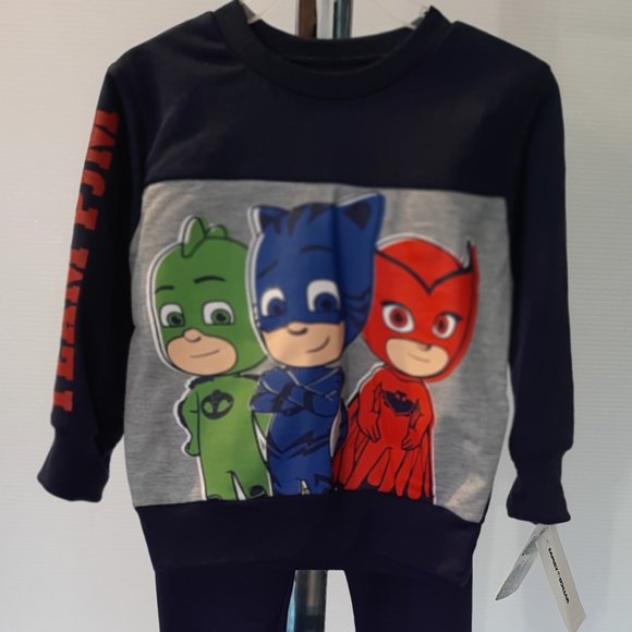 PJMASKS | Other | New Boys Outfit Masks Shirt Sweat Pants Set Team Pjm ...